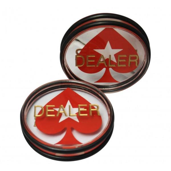 3 Inch Jumbo Acrylic Dealer Button | Premium Poker Supplies - Shop Now