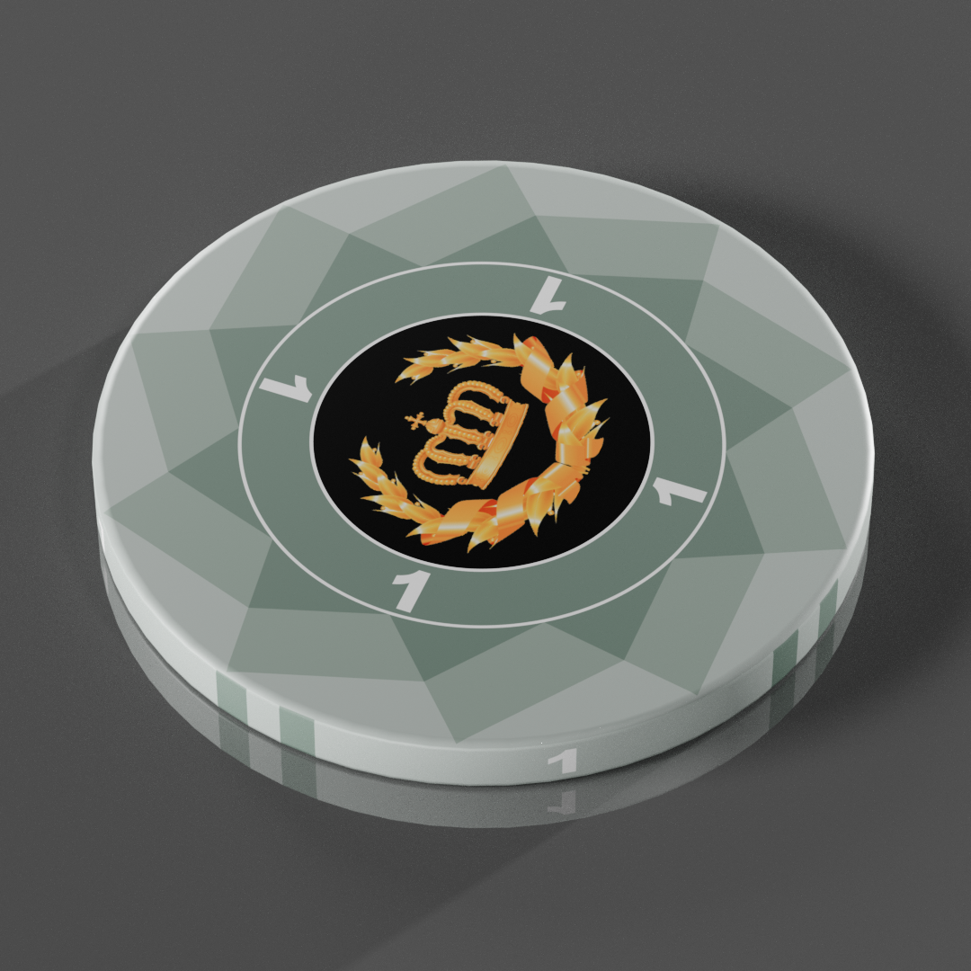 Laurel Crown Ceramic Poker Chip Rolls | Premium Poker Chips - Shop Now