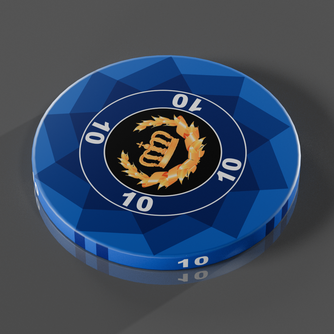 Laurel Crown Ceramic Poker Chip Rolls | Premium Poker Chips - Shop Now
