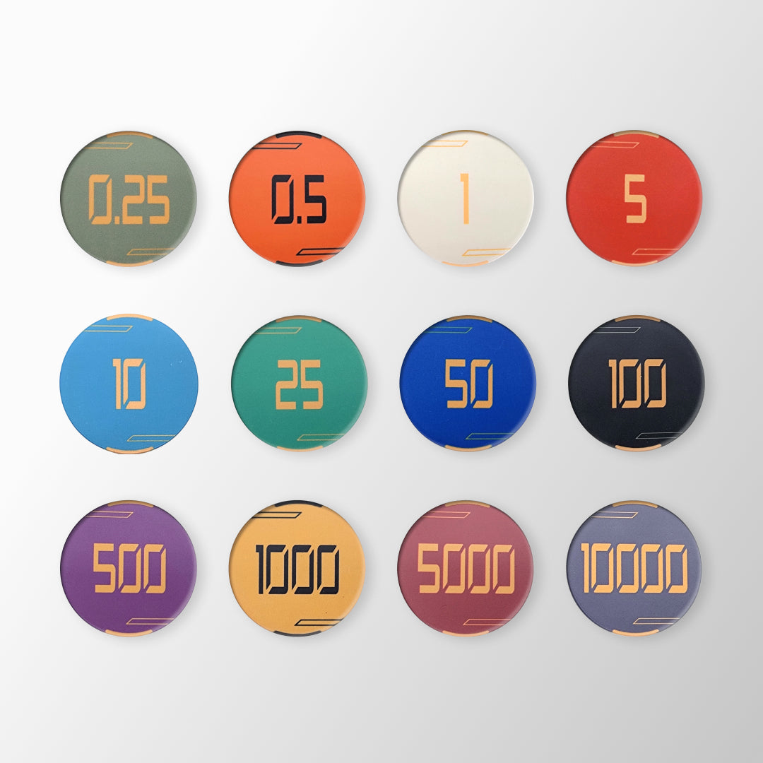 Laurel Crown Ceramic Poker Chip Rolls | Premium Poker Chips - Shop Now