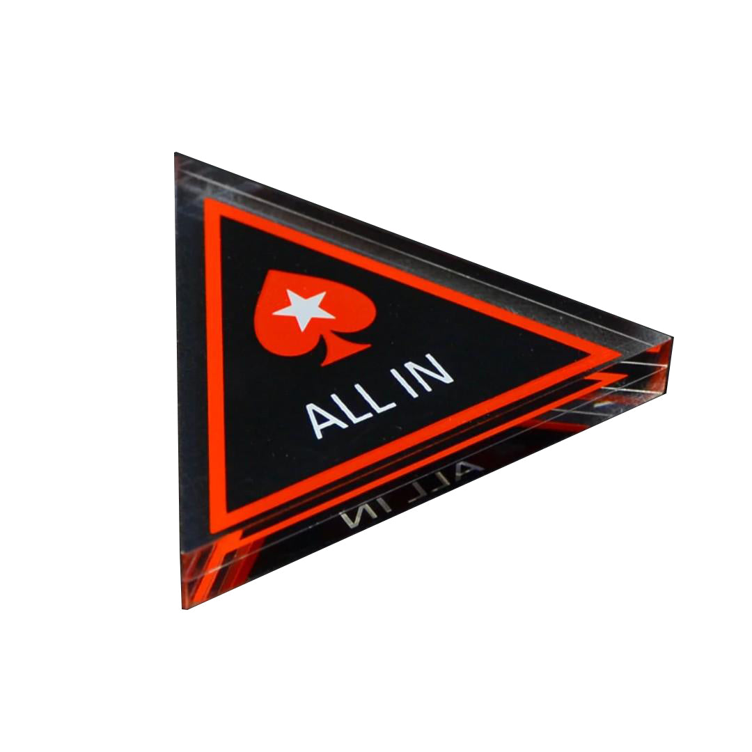 Acrylic All-In Button | Shop Premium Poker Supplies - Fast Shipping