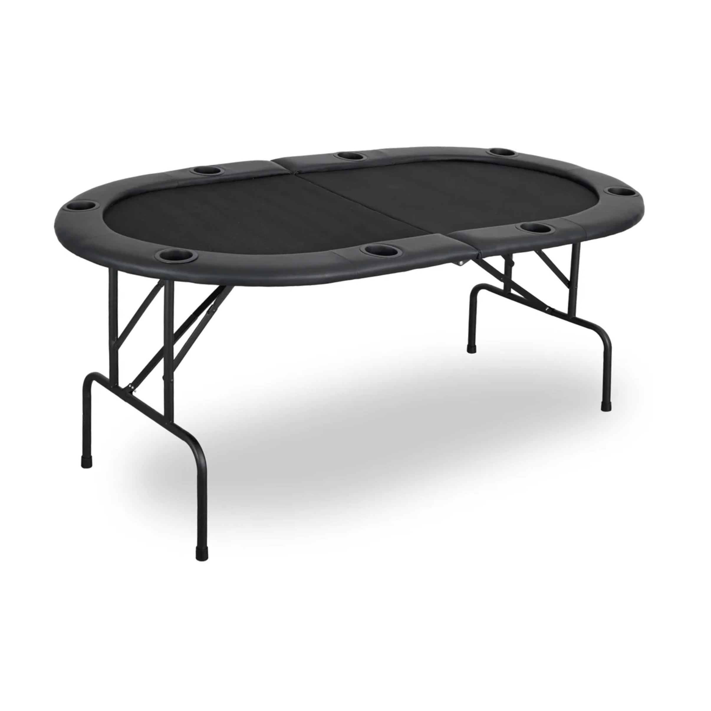 8-Player Folding Poker Table Black | MRC Poker