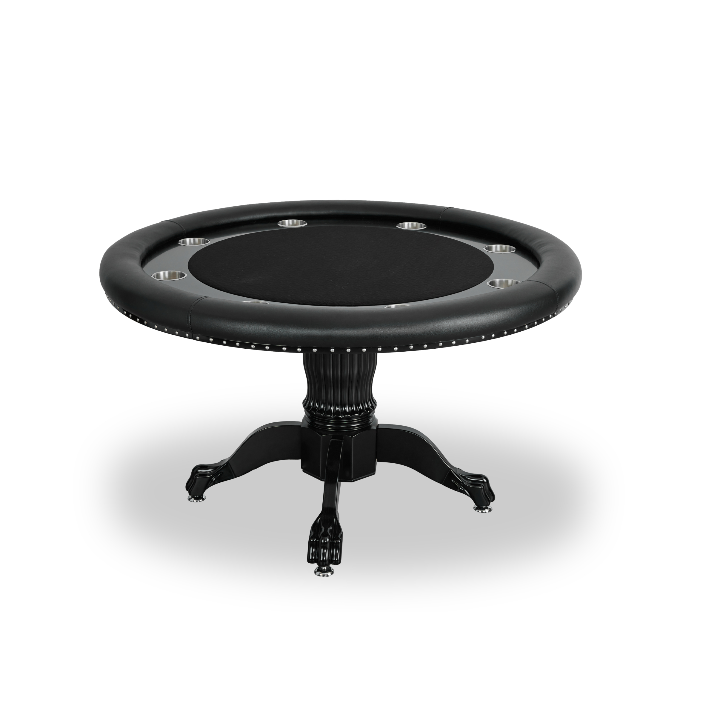 Shop The Mystic 2-in-1 Round Poker Table - Black | Fast Shipping - MRC ...