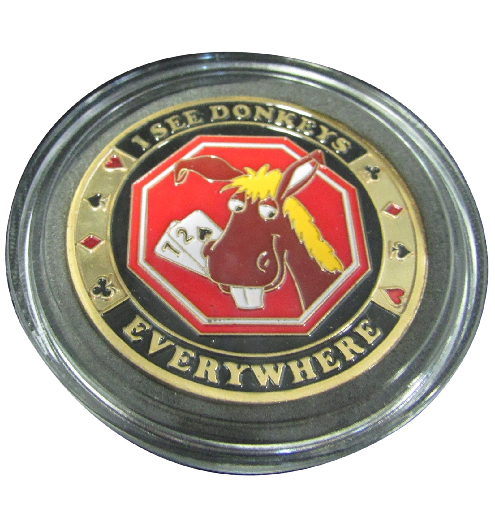 I See Donkeys Everywhere - Poker Card Guard | Shop Premium Poker Card ...