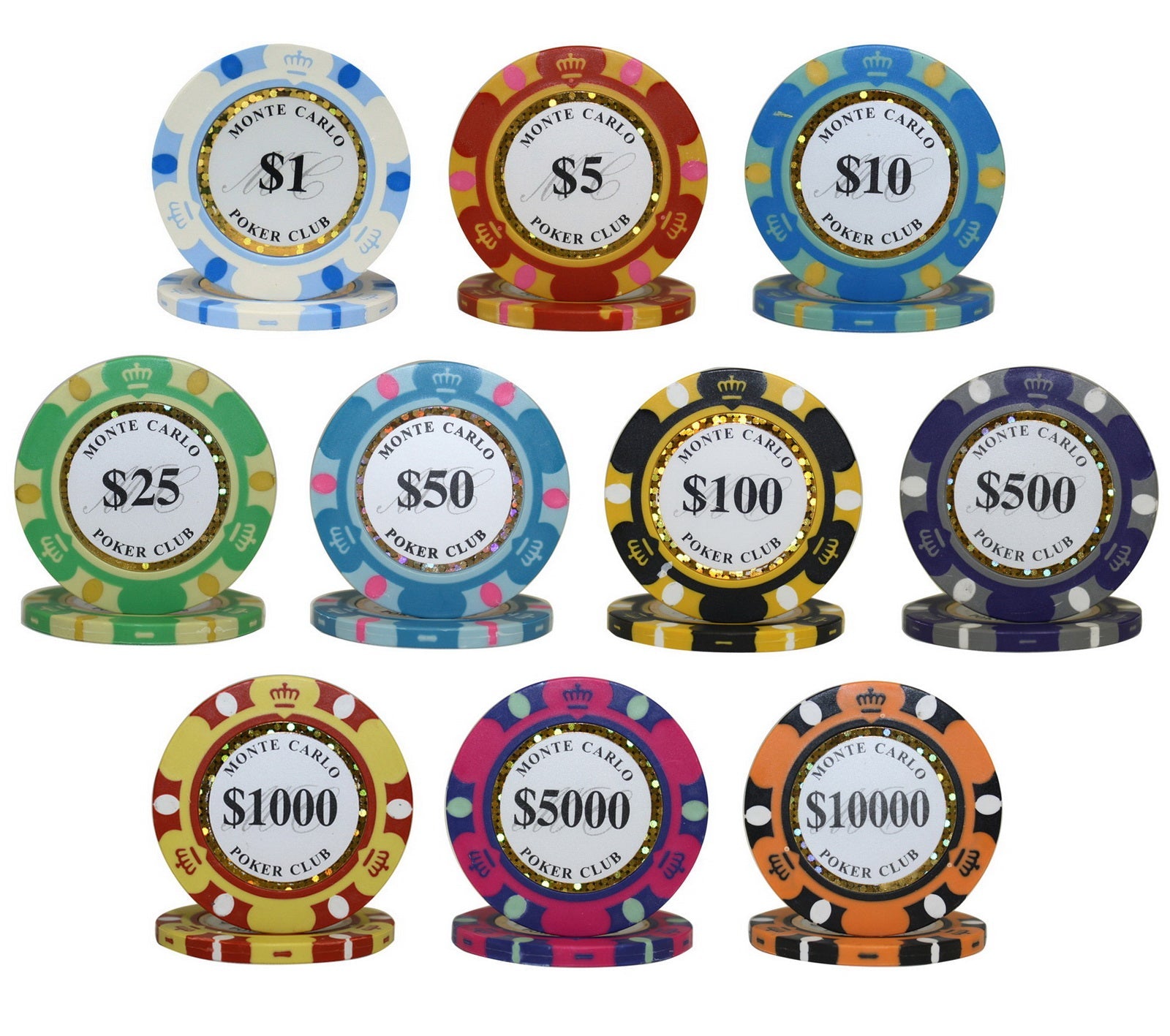 Shop Monte Carlo Poker Club Poker Chip Rolls | Premium Poker Chips