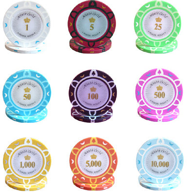 Monte Carlo Poker Room Poker Chip Rolls | Premium Poker Chips - Shop Now