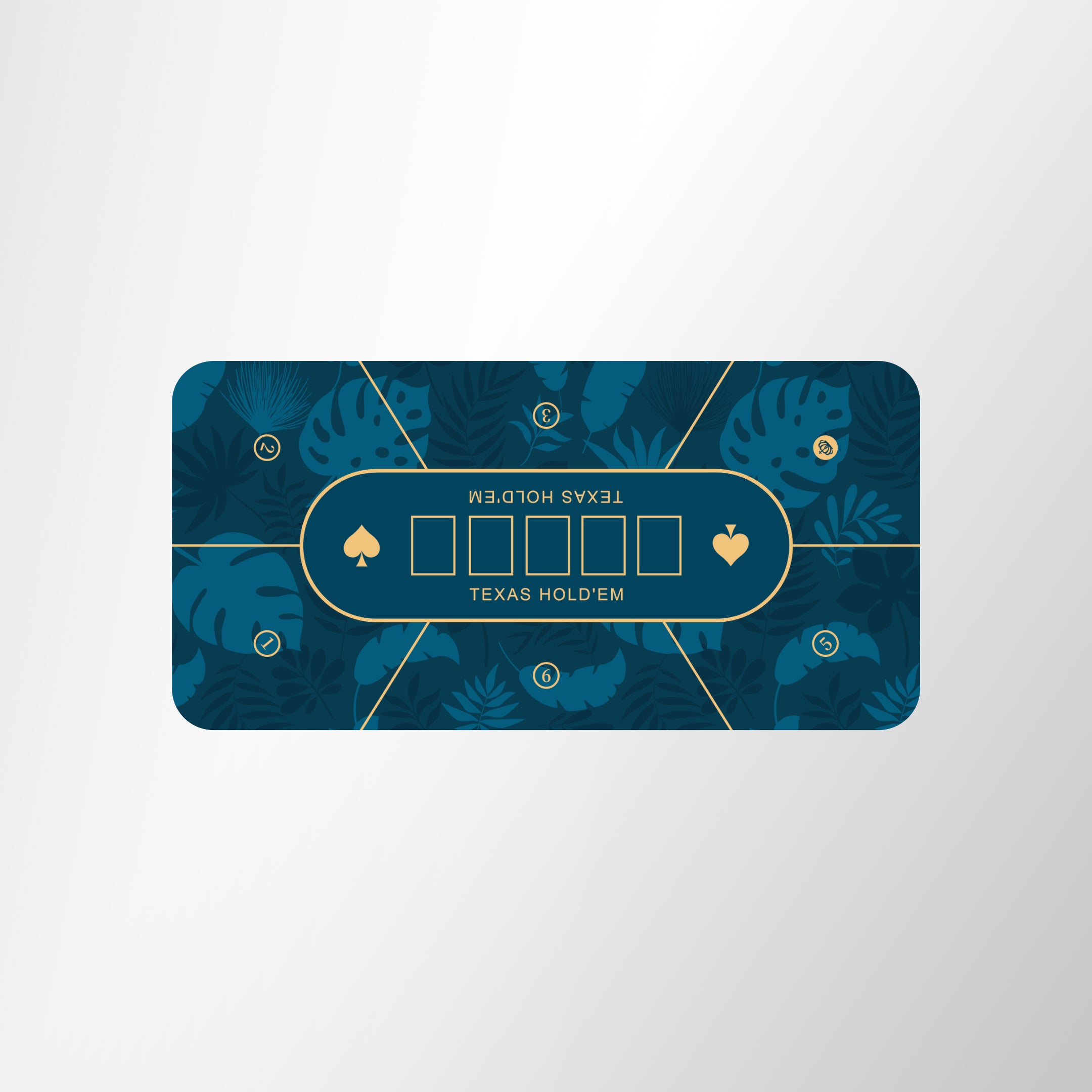 Texas Hold'em Poker Mat 47*23.5 Blue | MRC Professional Poker Supplier
